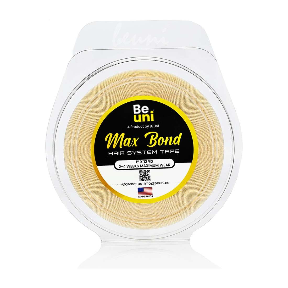 Premium Max Bond Double Sided Transparent Ultra Hold Tape (1″ x 12 YD – Beuni