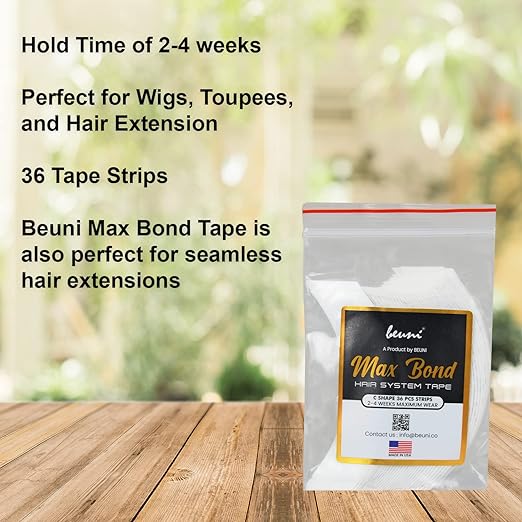 Premium Max Bond Hair System Tape Double Sided Transparent Ultra Hold ...
